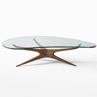 Vladimir Kagan, tables, Sculpted Coffee Table