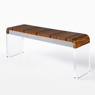 Vladimir Kagan, tables, Crescent Console