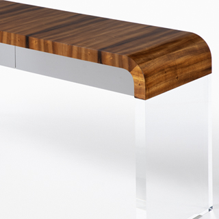 Vladimir Kagan, tables, Crescent Console