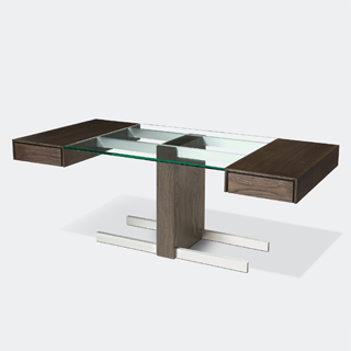 Vladimir Kagan, tables, Cubist Cantilevered Desk